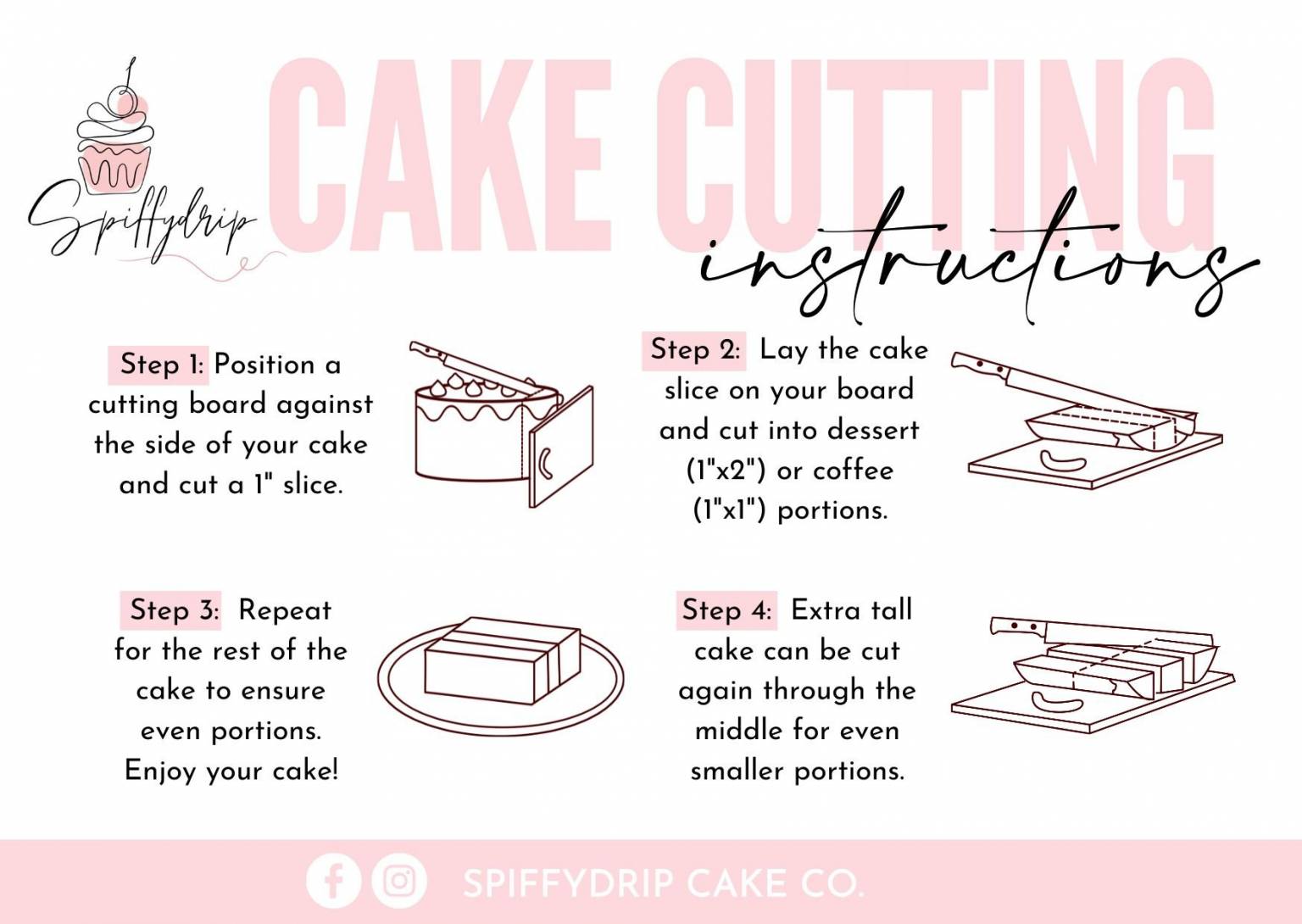 Cake Cutting Guide | Spiffydrip Cake Co.